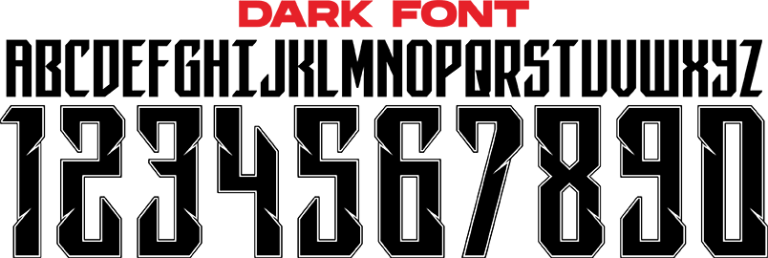 Kumpulan Font Nama & Nomor Punggung Jersey