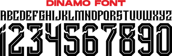 Kumpulan Font Nama & Nomor Punggung Jersey