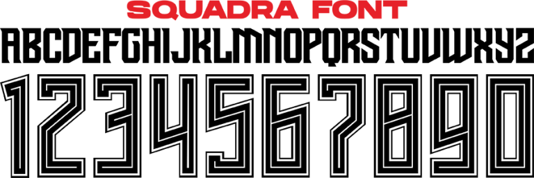Kumpulan Font Nama & Nomor Punggung Jersey